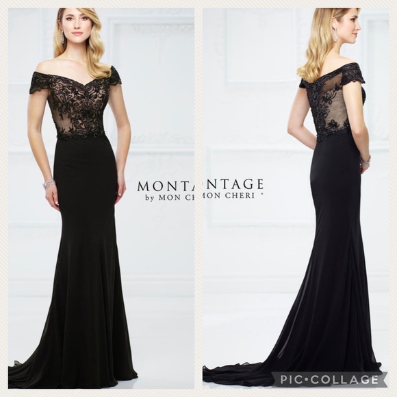 Montage by Mon Cheri | Dresses | Montage By Mon Cheri Mink Color Long ...